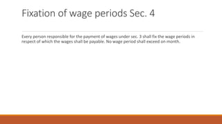 Payment of wages act ppt | PDF