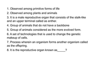 UNIT III PERPETUATION OF LIFE. Senior high | DOCX