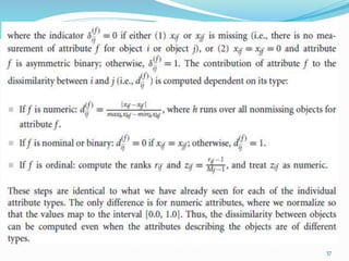 Data mining Measuring similarity and desimilarity | PPTX