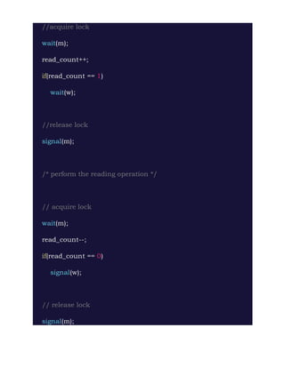 Unit Iii Process Synchronization Docx