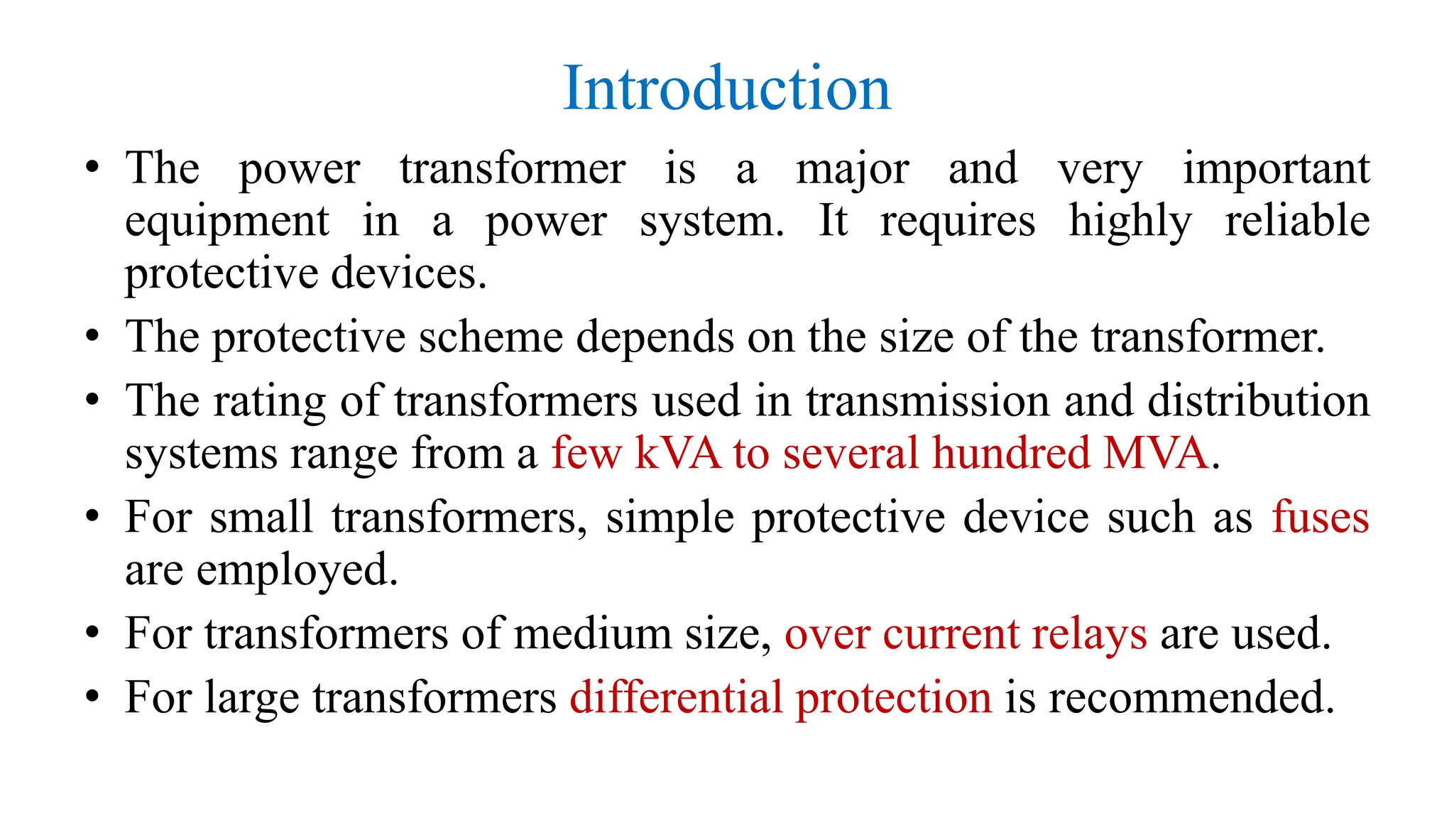 UNIT III PROTECTION OF TRANSFORMER OCTOBER 2 (2).ppt