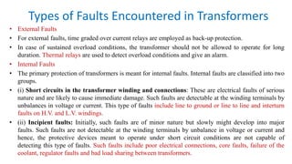 UNIT III PROTECTION OF TRANSFORMER OCTOBER 2 (2).ppt | Science