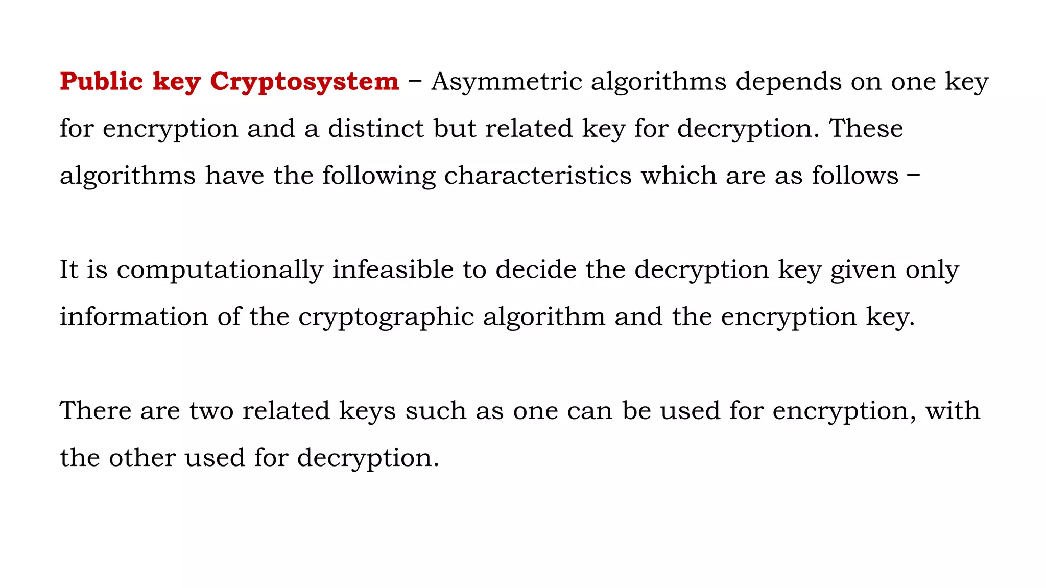 Unit III Public Key Crypto Systems.pptx