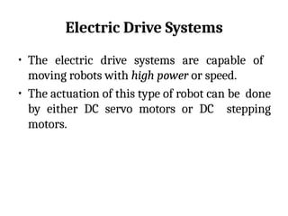 Robot Drive Systemunit III Robot Drive System.ppt