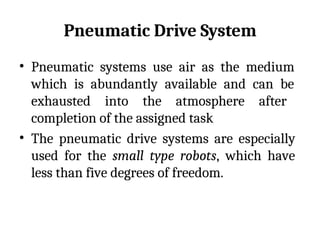 Robot Drive Systemunit III Robot Drive System.ppt