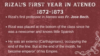 Scholastic Triumph of José Rizal at Ateneo and Sto. Thomas: Education ...