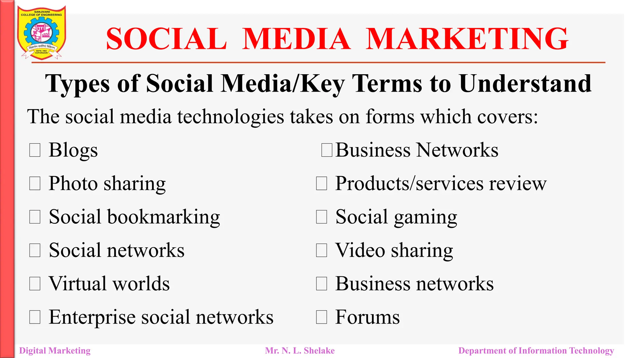 Unit III SOCIAL MEDIA MARKETING and Facebook marketing | PPT