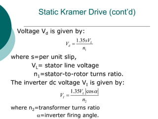 Unit iii ROTOR CONTROLLED AC DRIVES,ME PED, | PPT