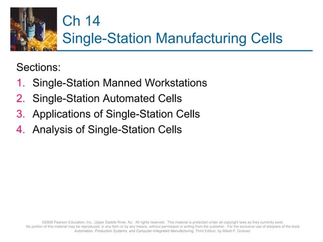 Single-Station Manufacturing Cells | PDF