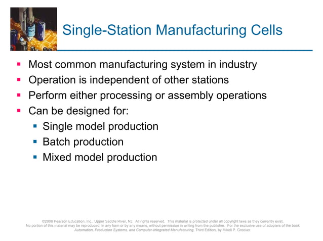 Single-Station Manufacturing Cells | PDF