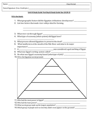 Unit iii study guide | DOCX