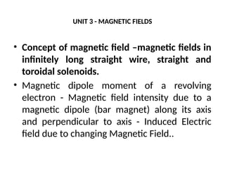 Concept of magnetic fields and its application.pptx