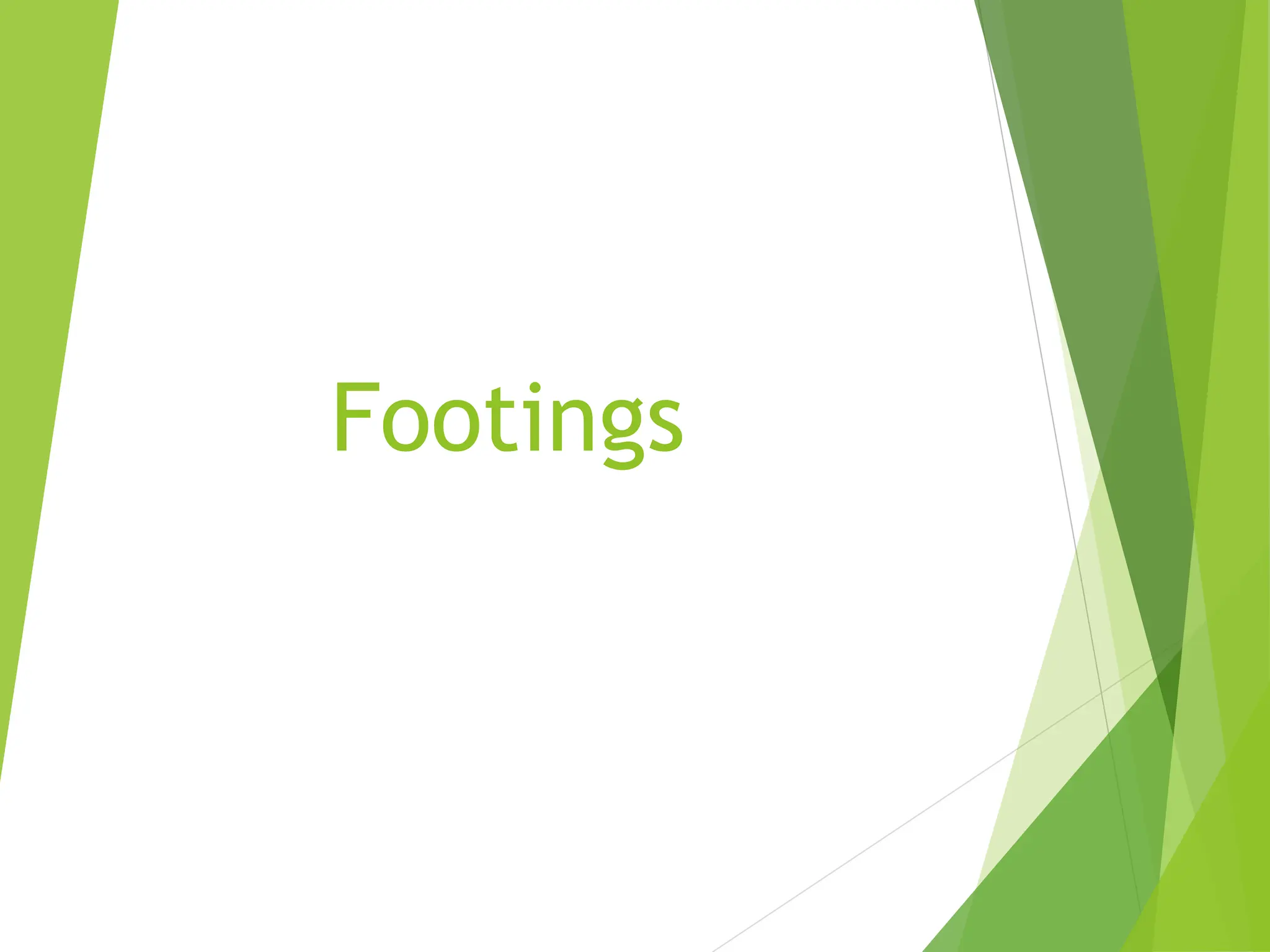 Unit III_Types of Footings and design considerations | PPT