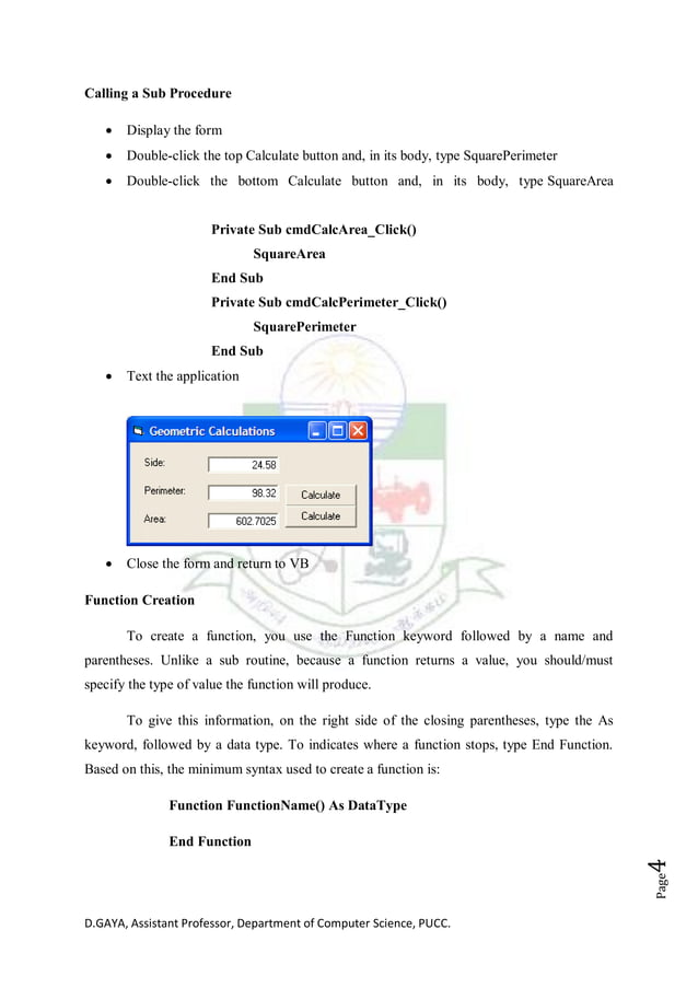 Unit iii vb_study_materials | PDF | Web Development | Internet