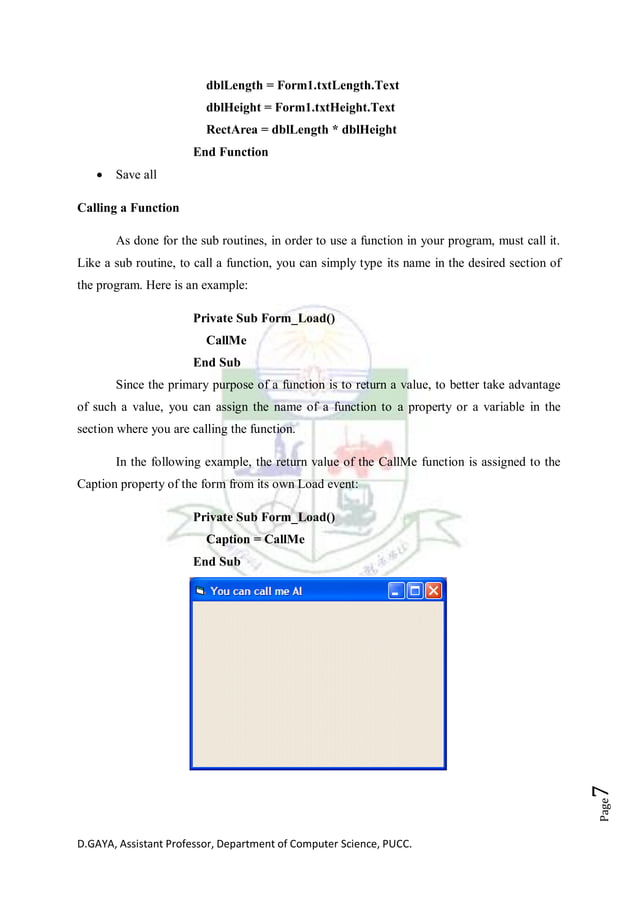 Unit iii vb_study_materials | PDF | Web Development | Internet