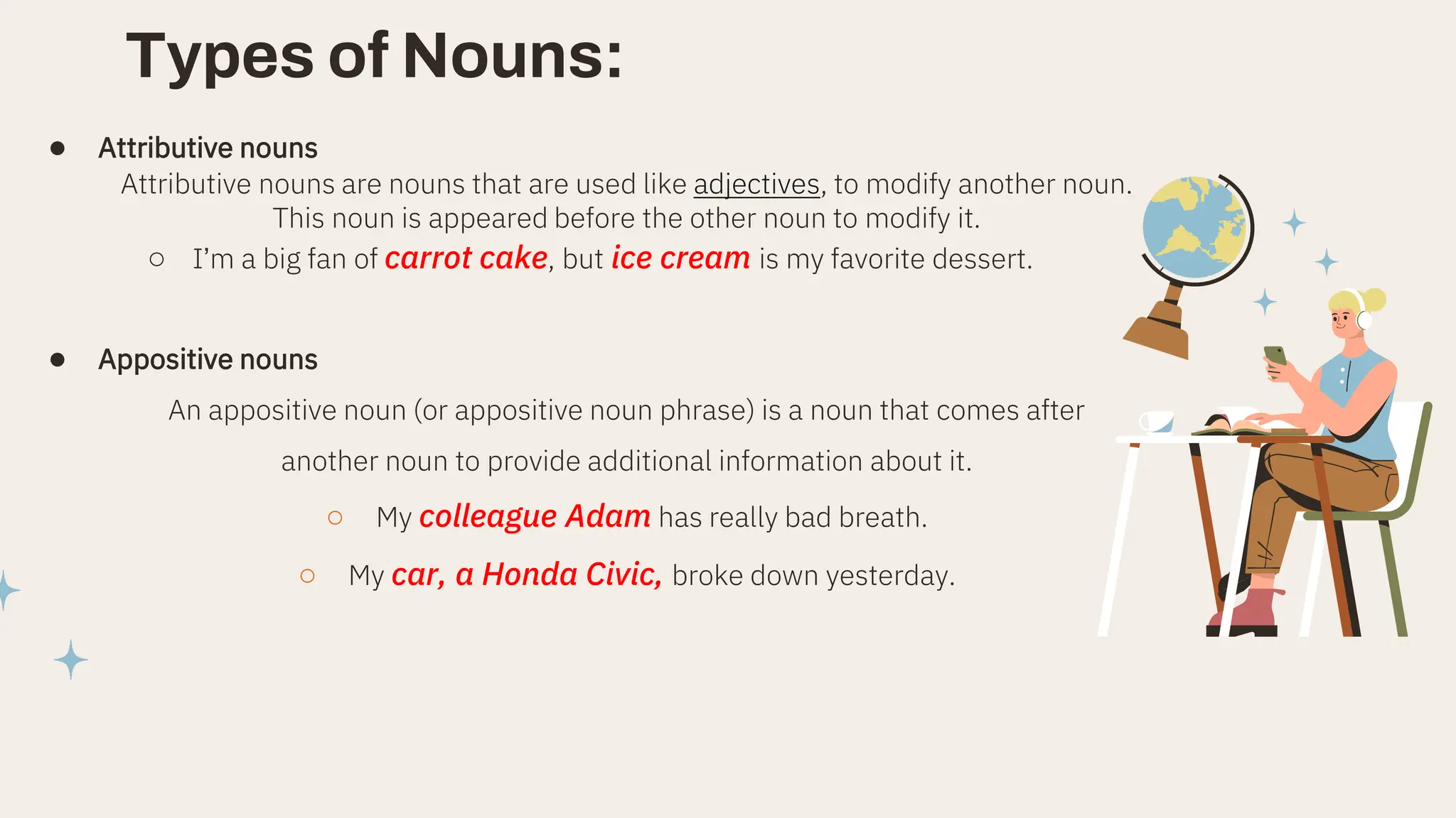 Complete grammar UNIT III Vocabulary with example | PPTX