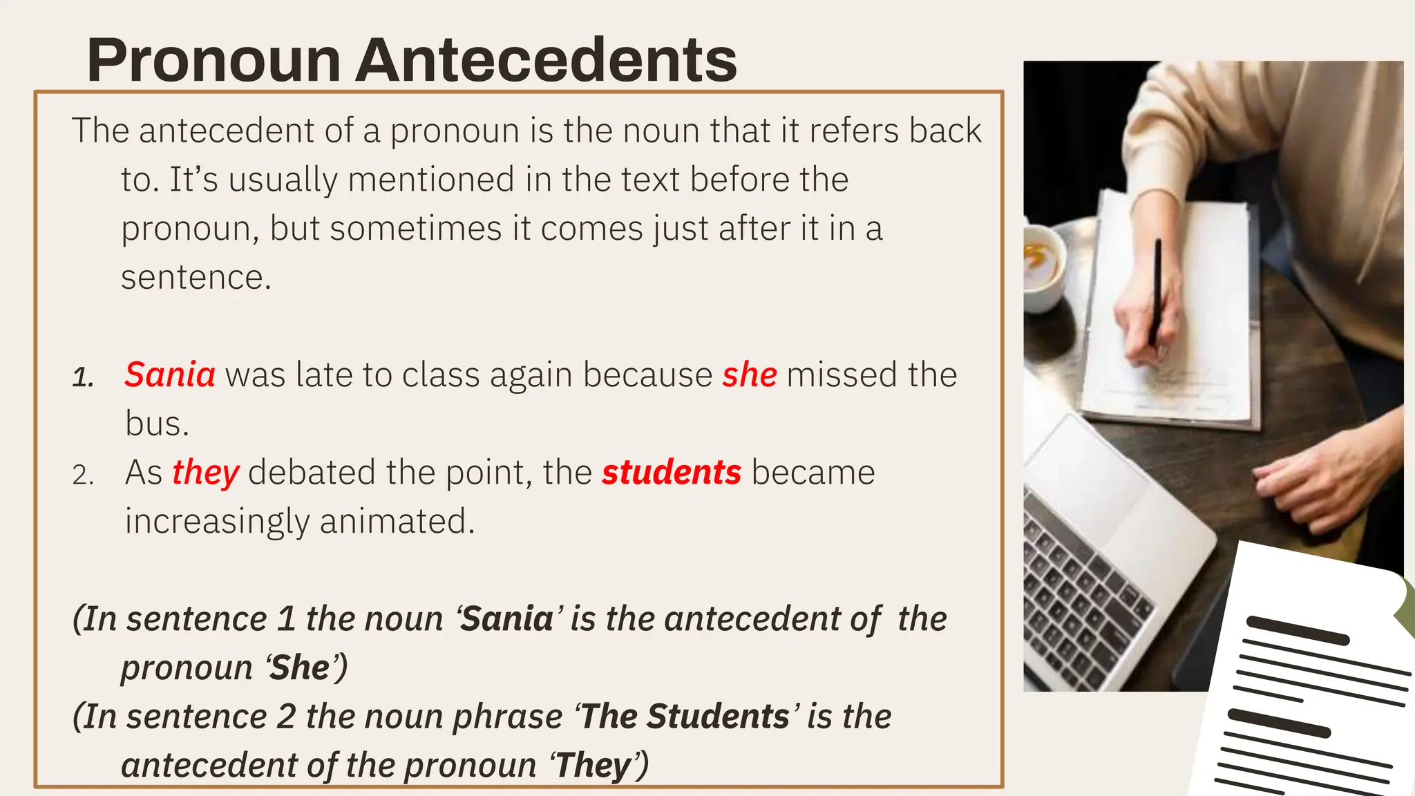 Complete grammar UNIT III Vocabulary with example | PPTX