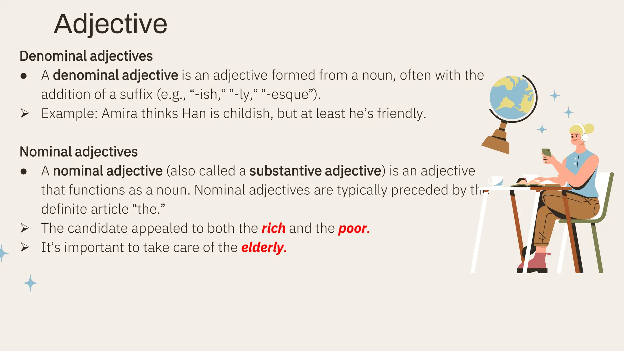 Complete grammar UNIT III Vocabulary with example | PPTX