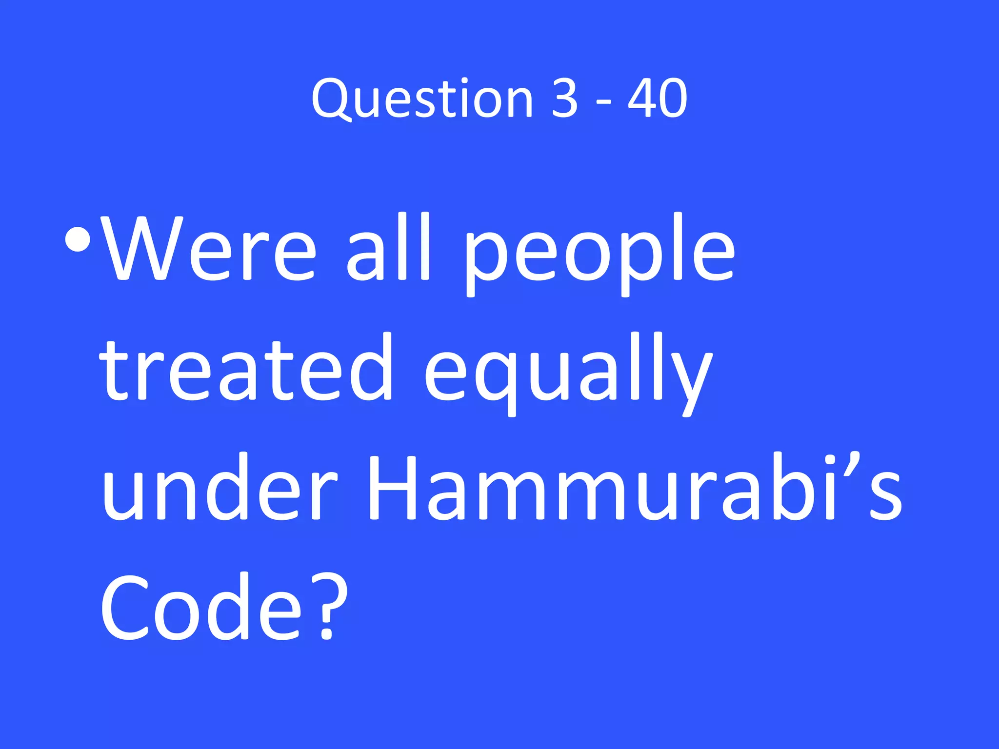 Unit II: Mesopotamia jeopardy game | PPT