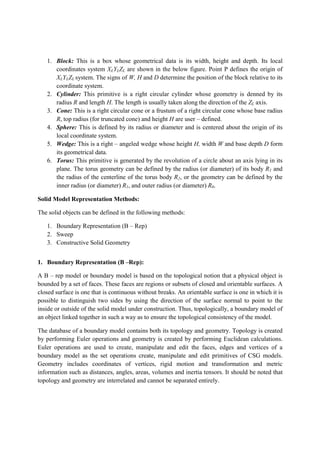 Unit II Learning Material-GEOMETRIC MODELLING | PDF