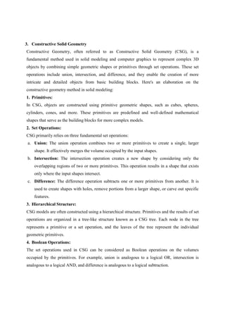 Unit II Learning Material-GEOMETRIC MODELLING | PDF