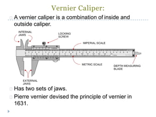 UNIT II LINEAR AND ANGULAR MEASUREMENTS | PPTX