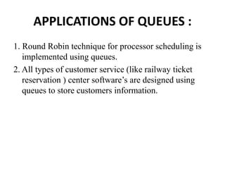 Unit ii linear data structures | PPTX