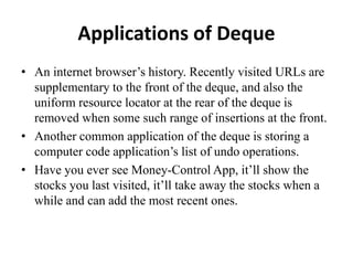 Unit ii linear data structures | PPT