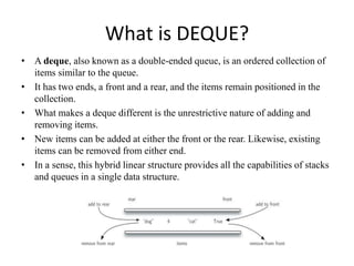 Unit ii linear data structures | PPT