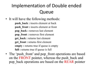 Unit ii linear data structures | PPT