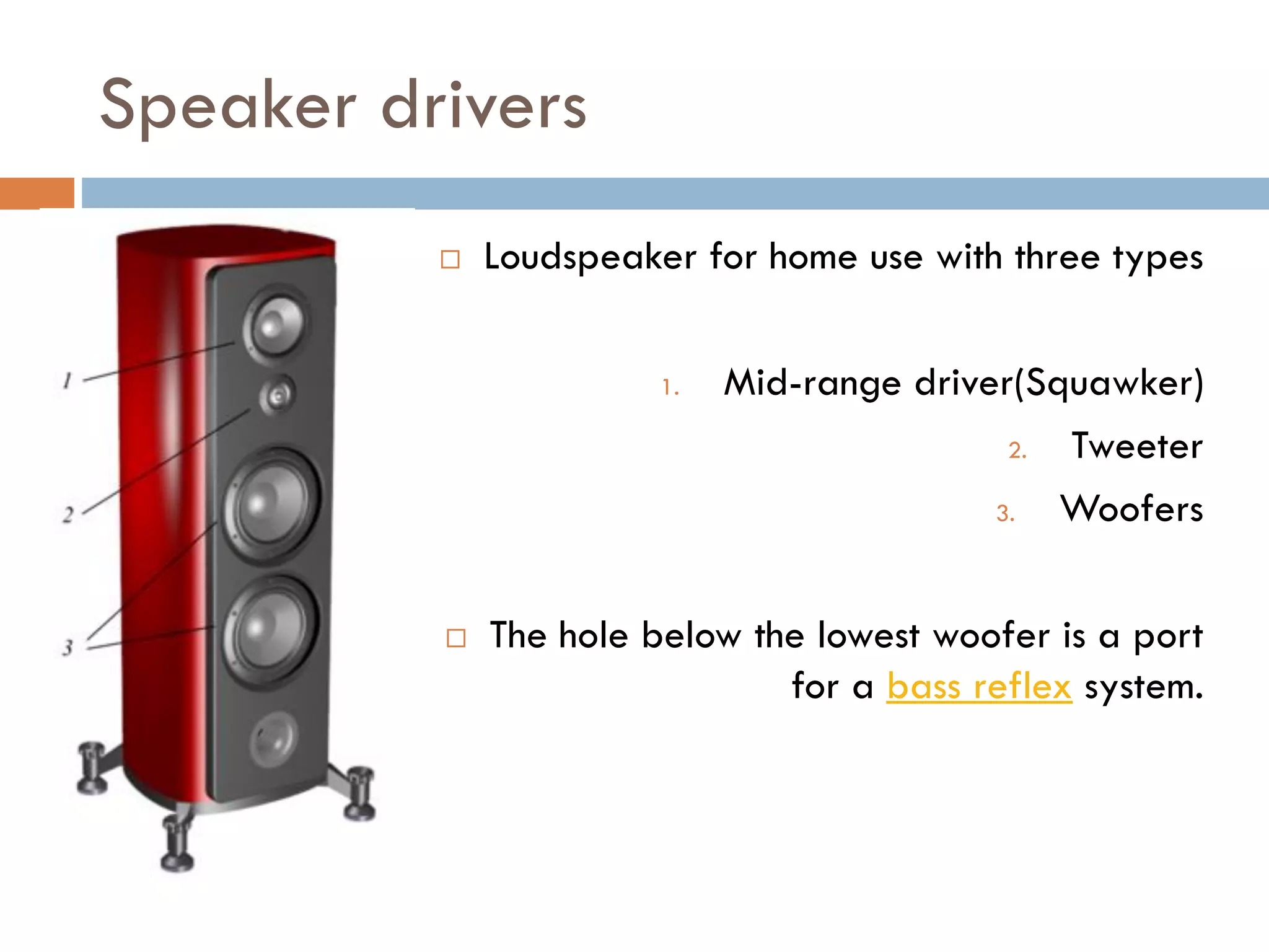 Loudspeaker-Types, designs, Application & Crossover | PDF