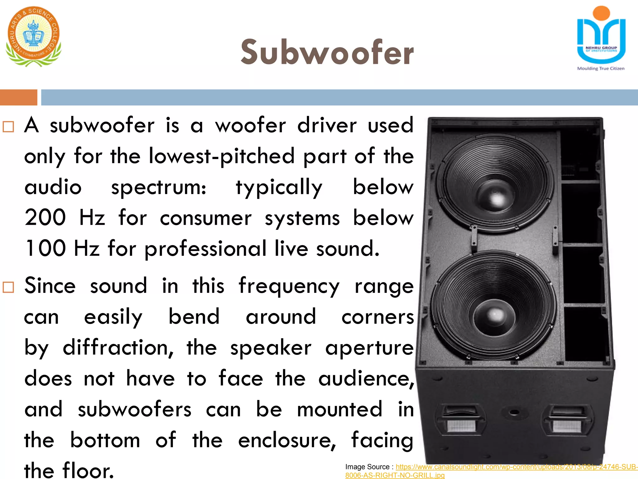 Loudspeaker-Types, designs, Application & Crossover | PDF