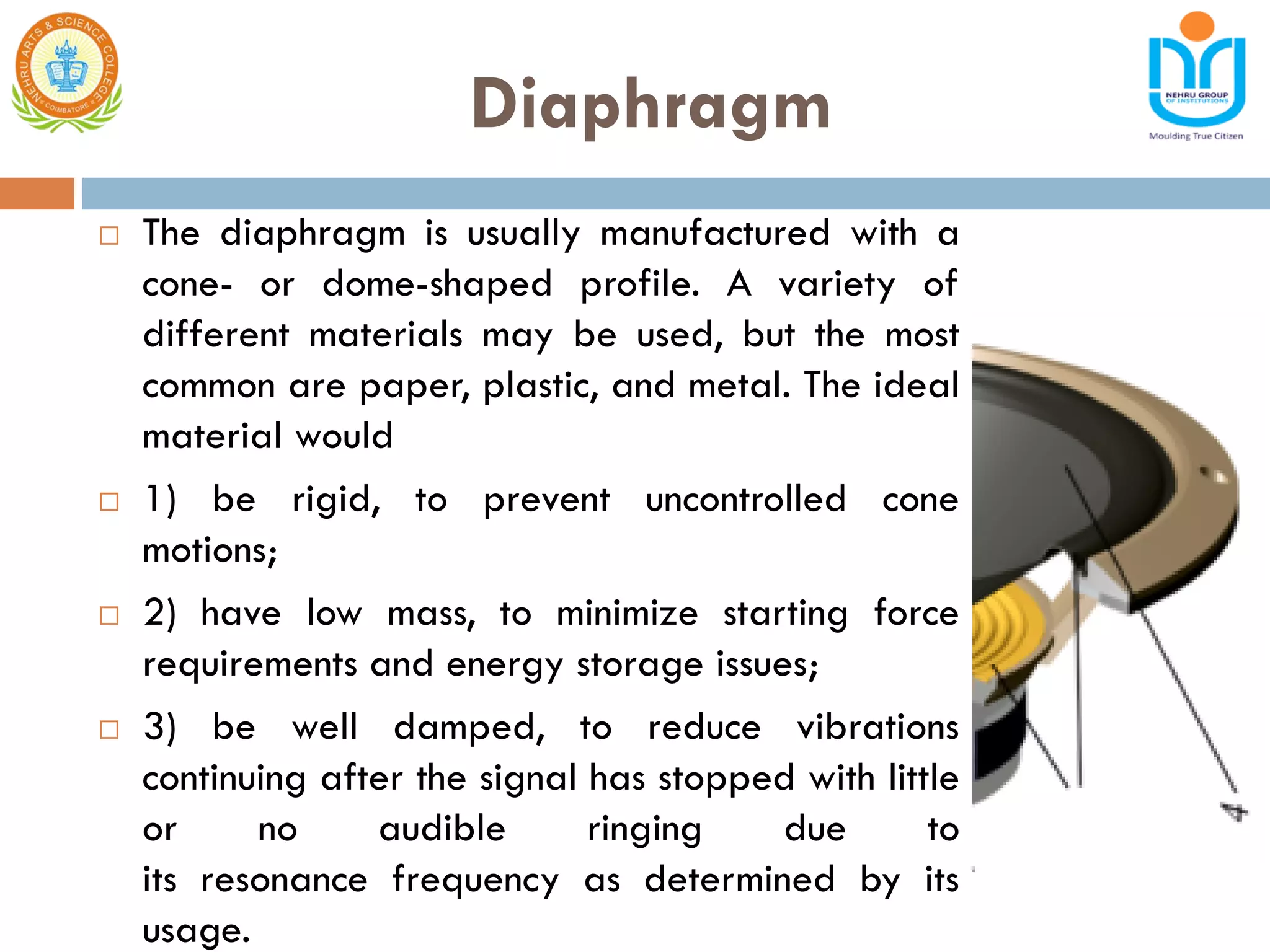 Loudspeaker-Types, designs, Application & Crossover | PDF