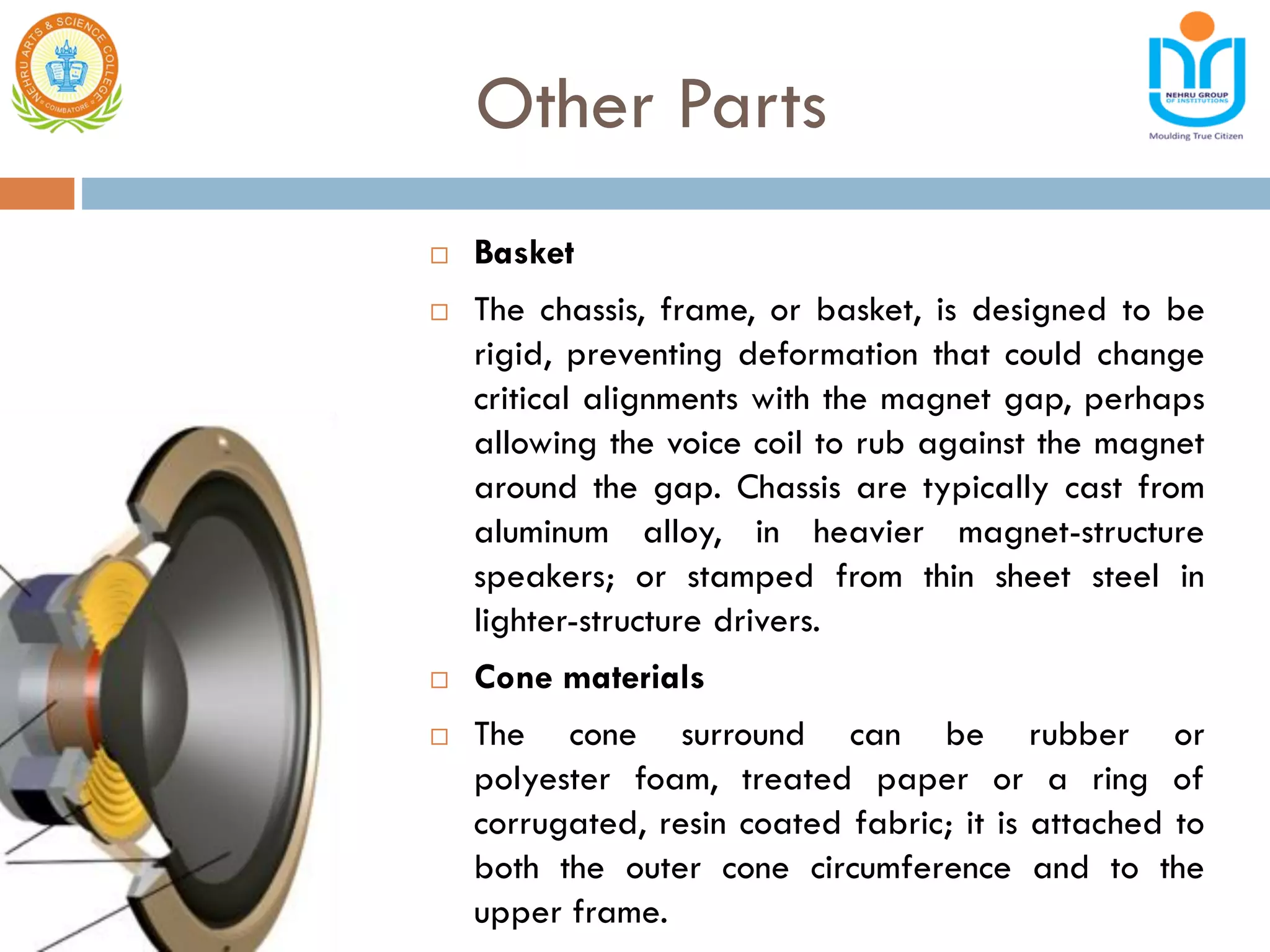 Loudspeaker-Types, designs, Application & Crossover | PDF