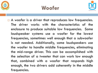 Loudspeaker-Types, designs, Application & Crossover | PDF