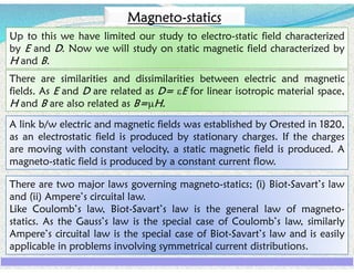 UNIT II @ MAGNETOSTATICS okokokokokokokokokkokoo | PPT
