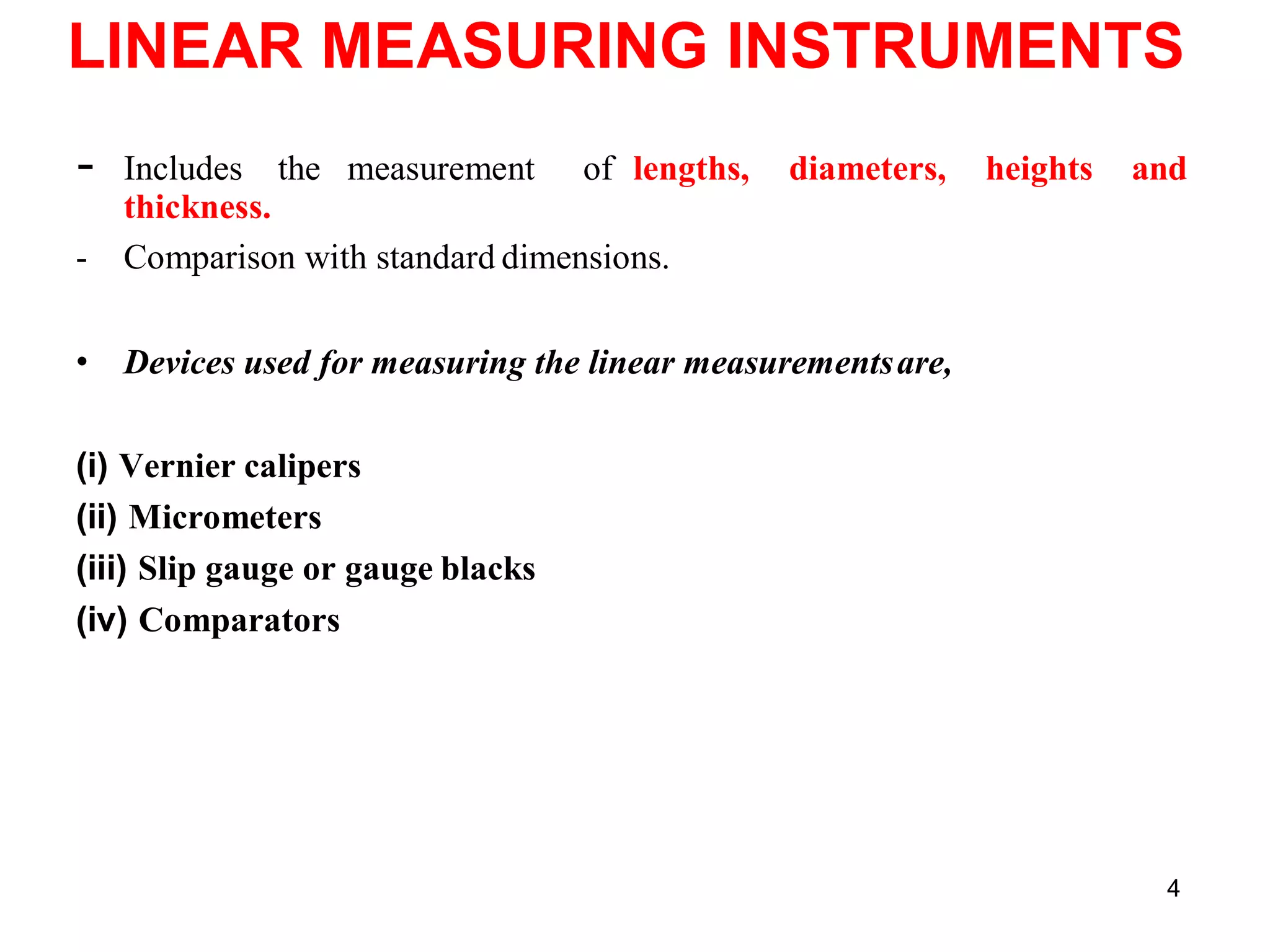 UNIT II MEASUREMENT OF LINEAR, ANGULAR DIMENSIONS, ASSEMBLY AND ...