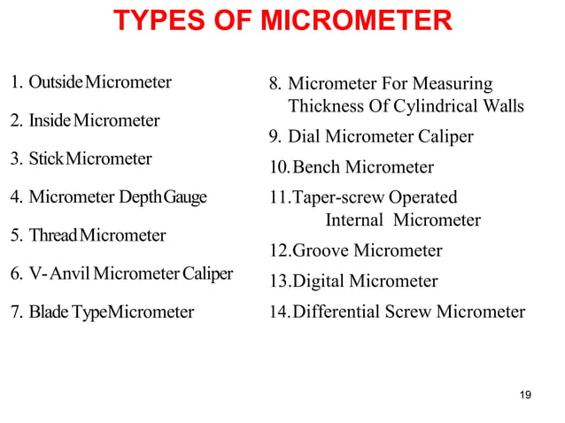 UNIT II MEASUREMENT OF LINEAR, ANGULAR DIMENSIONS, ASSEMBLY AND ...