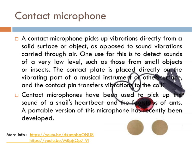 Microphones-Type, Characteristics, design, Applications, techniques ...