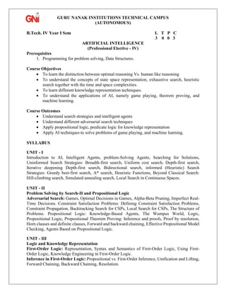 22PEOIT4C Artificial Intelligence Unit II notes Final.pdf