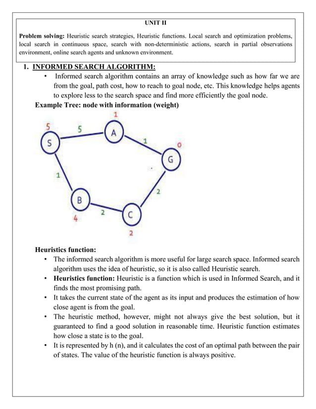 AI3391 ARTIFICIAL INTELLIGENCE UNIT II notes.pdf