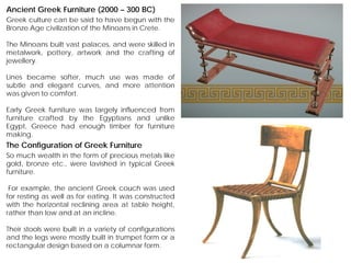 Unit – i interior spaces and furniture across history | PPT