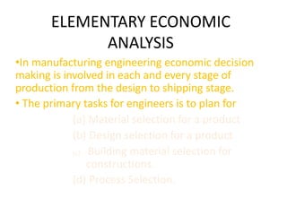Unit i introduction to engineering economics. | PPTX