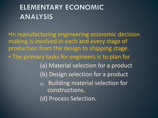 Unit i introduction to engineering economics | PDF