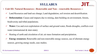 Unit I Introduction to Environmental Studies.pptx