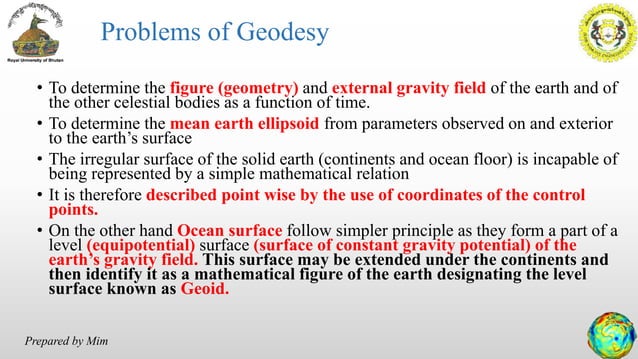 Introduction to Geodesy-Types, Shape of earth | PPTX
