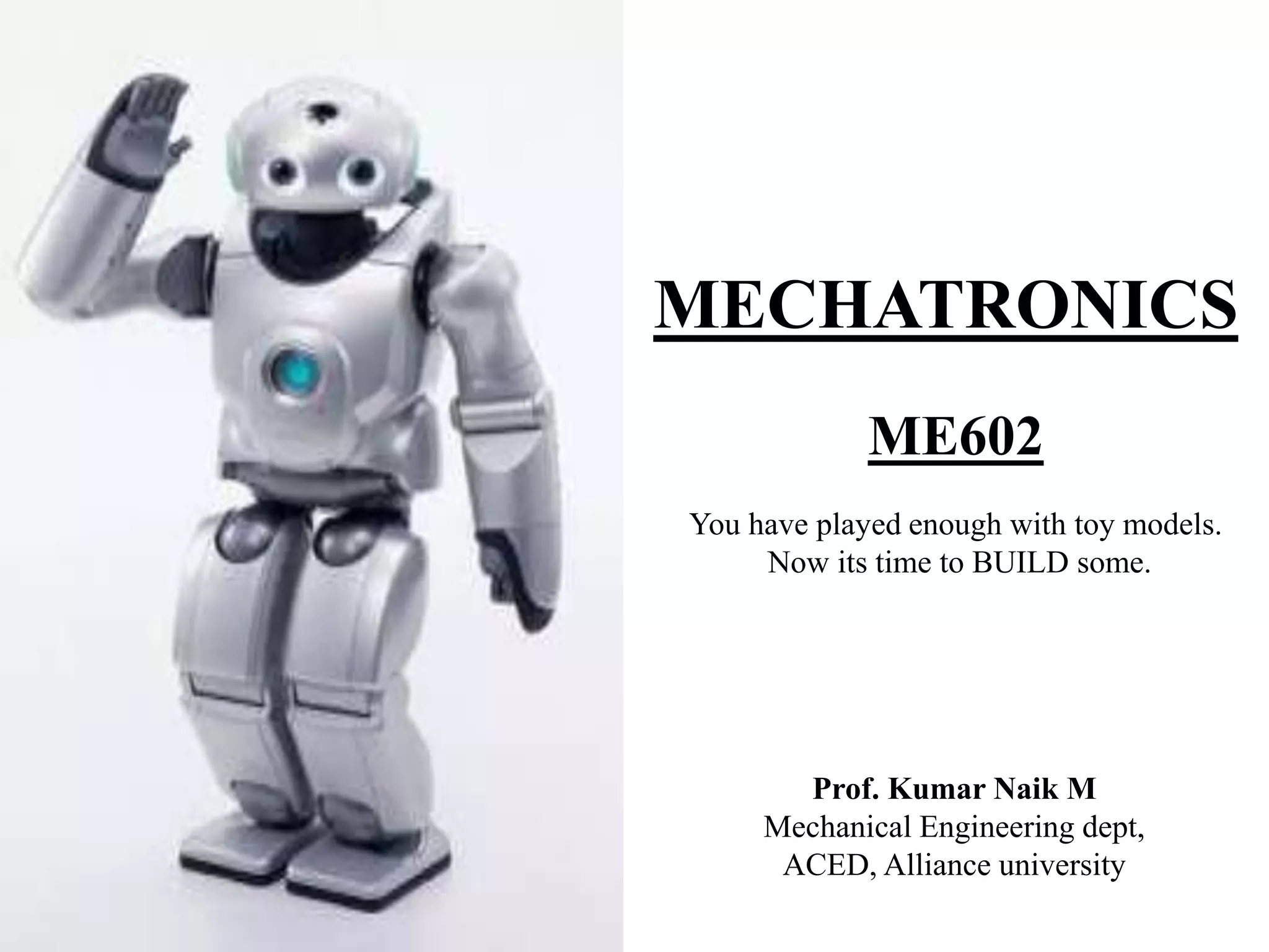 Introduction to Mechatronics | PPTX