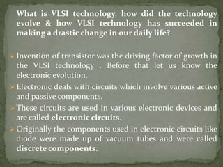 Unit I - Introduction to VLSI | PPTX