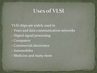 Unit I - Introduction to VLSI | PPTX