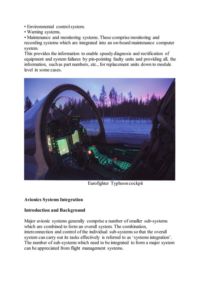 Unit i introduction to avionics | DOCX